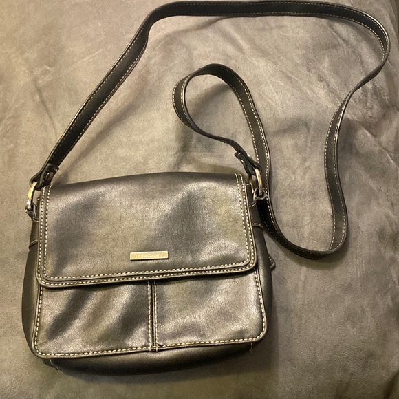 Nine & Co. | Bags | Nine Company Black Purse With White Stitching And ...